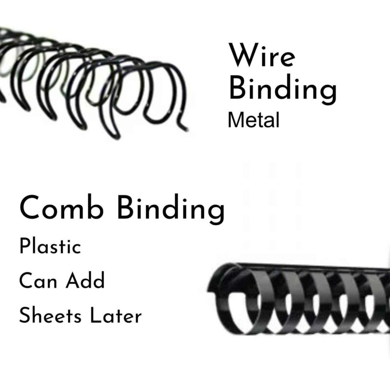 Booklets (Comb, Spiral or Wire-O) - Wild Ox Press - Wahli Printing